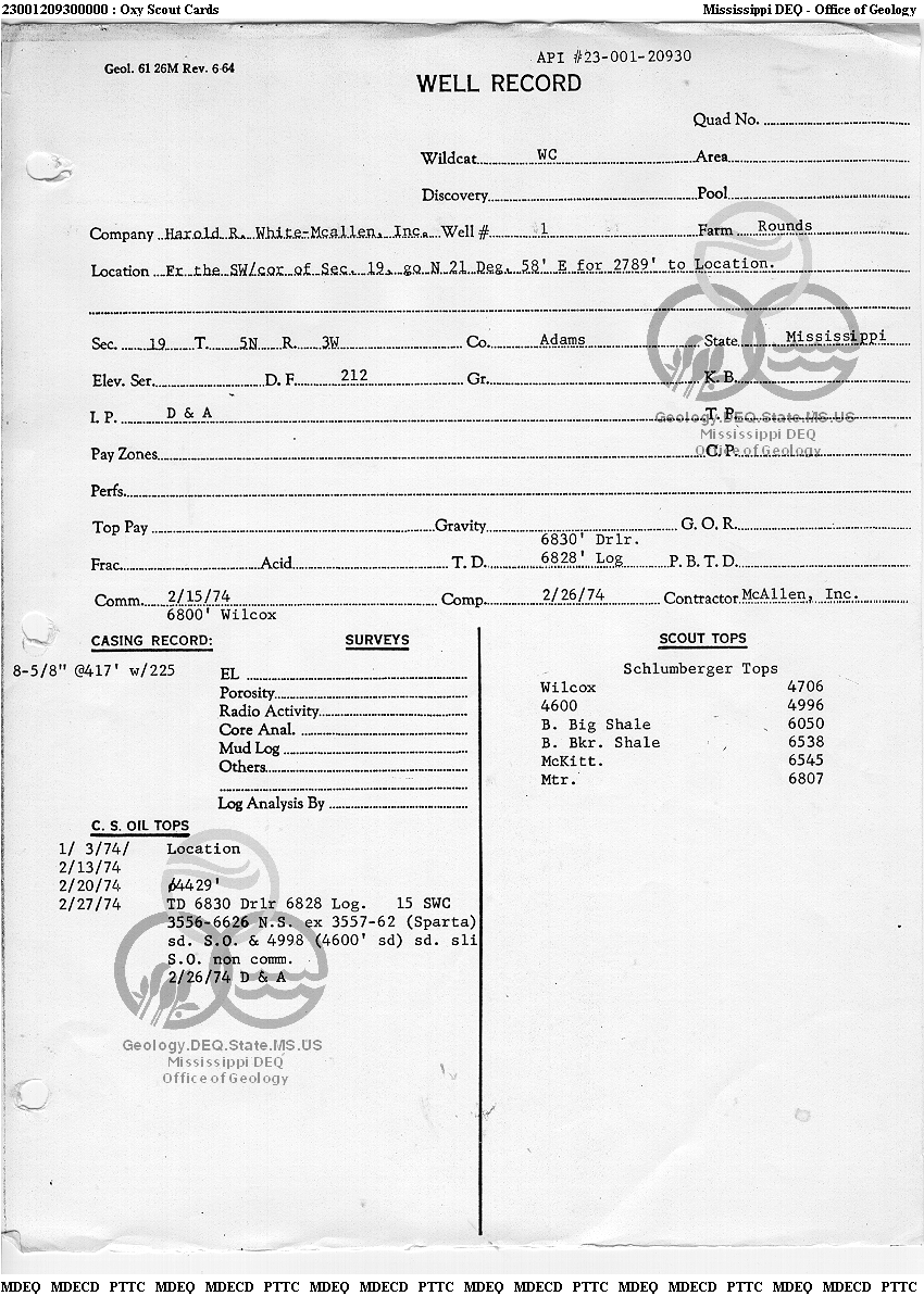 Well Folder - 2300120930