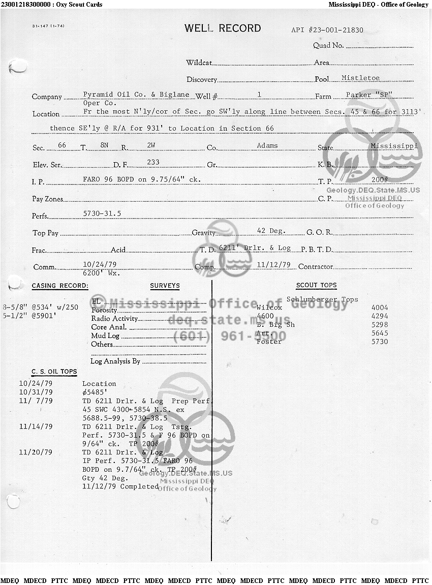 Well Folder - 2300121830