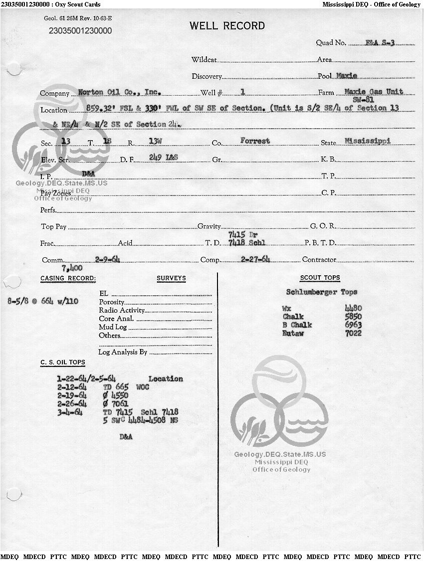 Well Folder - 2303500123