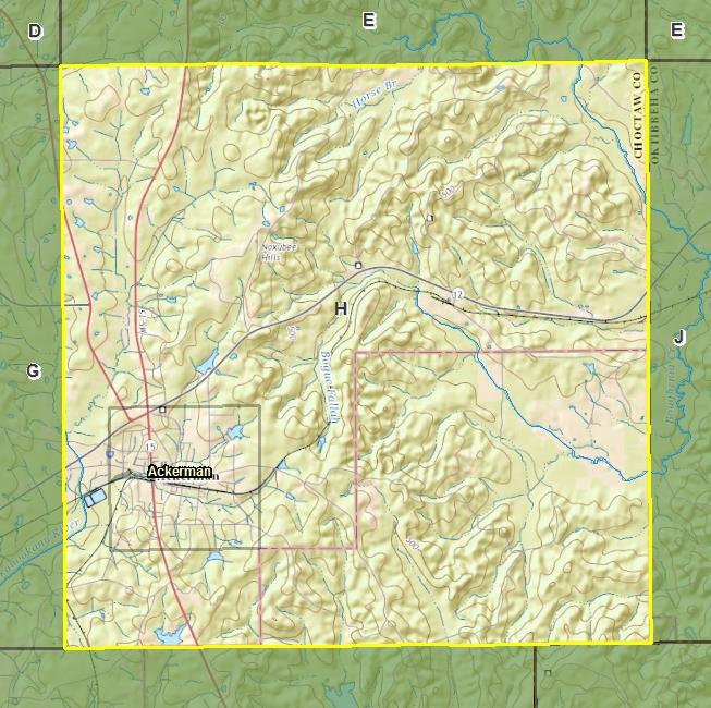 019H Grid - Surface Mines - MS-DEQ Geology